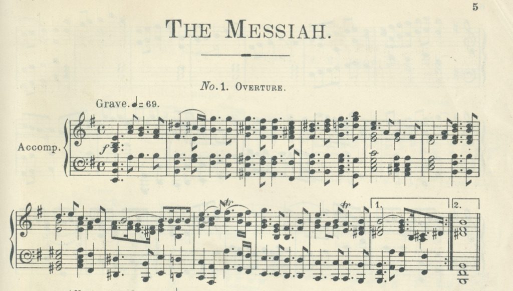 13. The Messiah: A Sacred Oratorio in Vocal Score composed by G.F ...