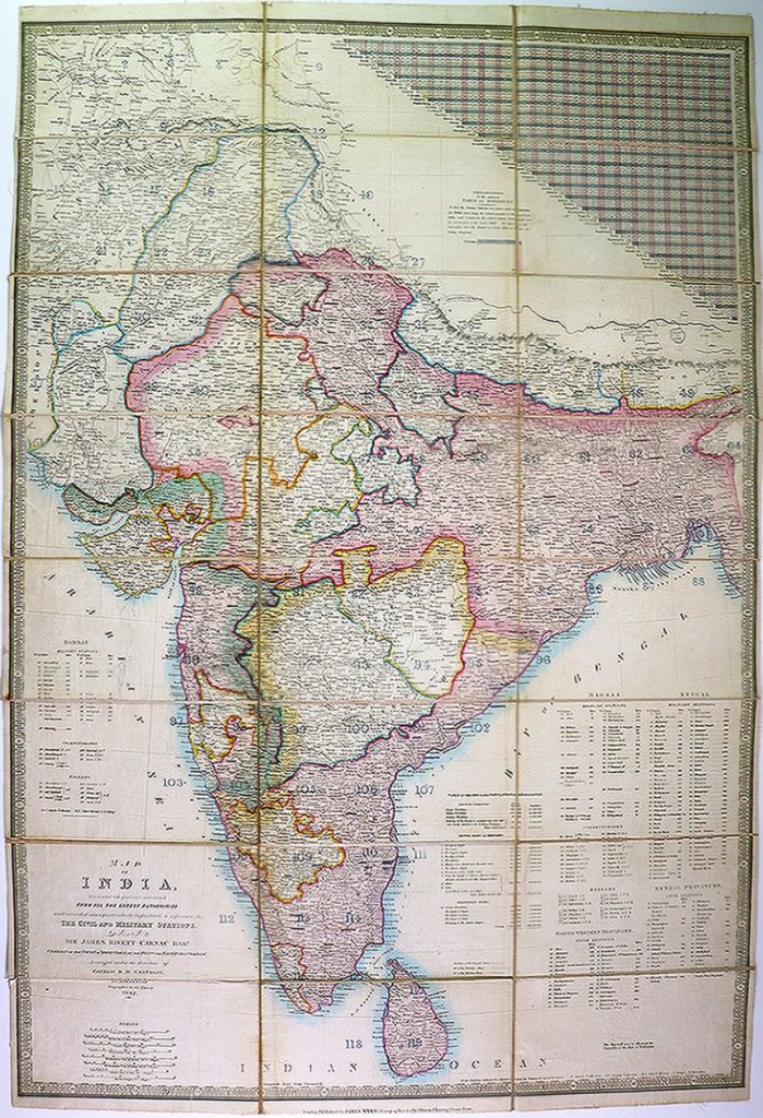35. Map of India by James Wyld, 1842. – 50 Objects for 50 Years